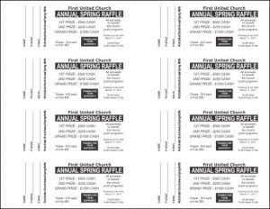 Small Raffle Ticket Template 2 - Raffle Ticket Templates